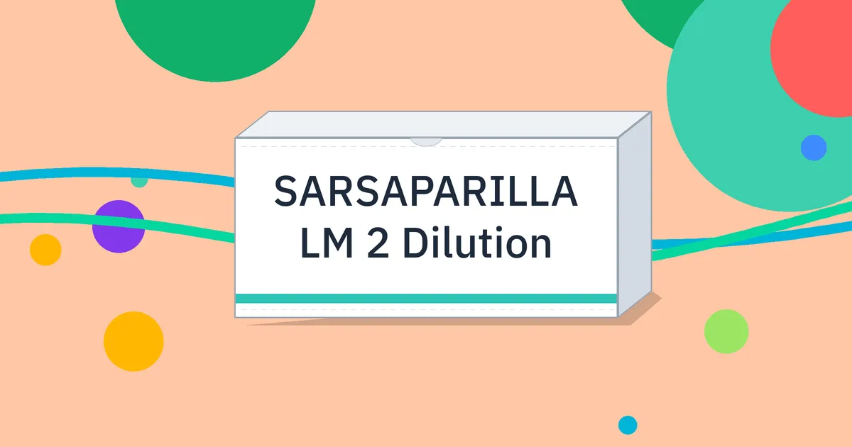 Symbolbild: Packung mit der Aufschrift SARSAPARILLA LM 2 Dilution (PZN 13182988) – Verfügbarkeit und Bezug in Apotheken in Frankfurt am Main
