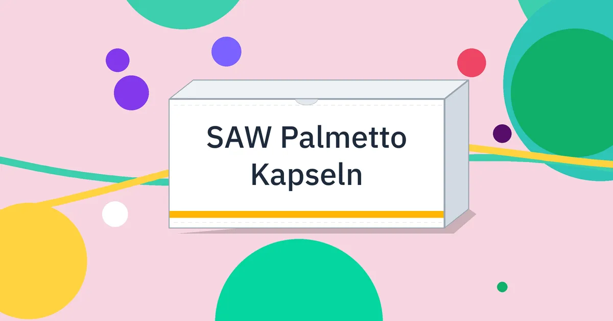 Symbolbild: Packung mit der Aufschrift SAW Palmetto Kapseln (PZN 05979106) – Verfügbarkeit und Bezug in Apotheken in Frankfurt am Main