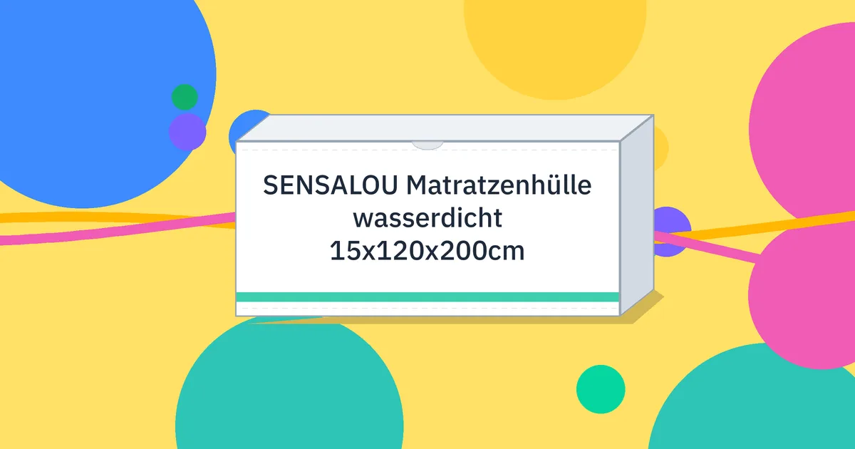 Symbolbild: Packung mit der Aufschrift SENSALOU Matratzenhülle wasserdicht 15x120x200cm (PZN 20739078) – Verfügbarkeit und Bezug in Apotheken in Frankfurt am Main
