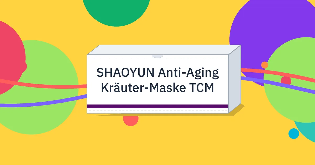 Symbolbild: Packung mit der Aufschrift SHAOYUN Anti-Aging Kräuter-Maske TCM (PZN 13978888) – Verfügbarkeit und Bezug in Apotheken in Frankfurt am Main
