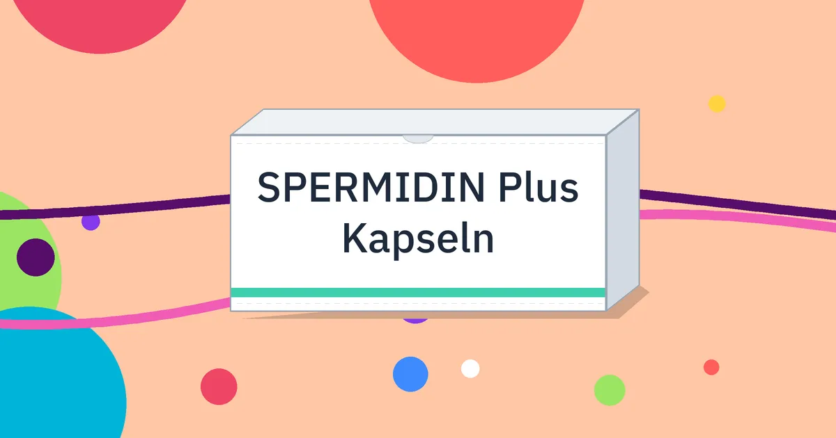 Symbolbild: Packung mit der Aufschrift SPERMIDIN Plus Kapseln (PZN 18399238) – Verfügbarkeit und Bezug in Apotheken in Frankfurt am Main