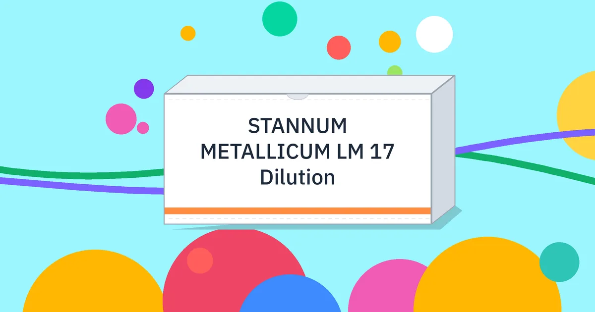 Symbolbild: Packung mit der Aufschrift STANNUM METALLICUM LM 17 Dilution (PZN 13199256) – Verfügbarkeit und Bezug in Apotheken in Frankfurt am Main
