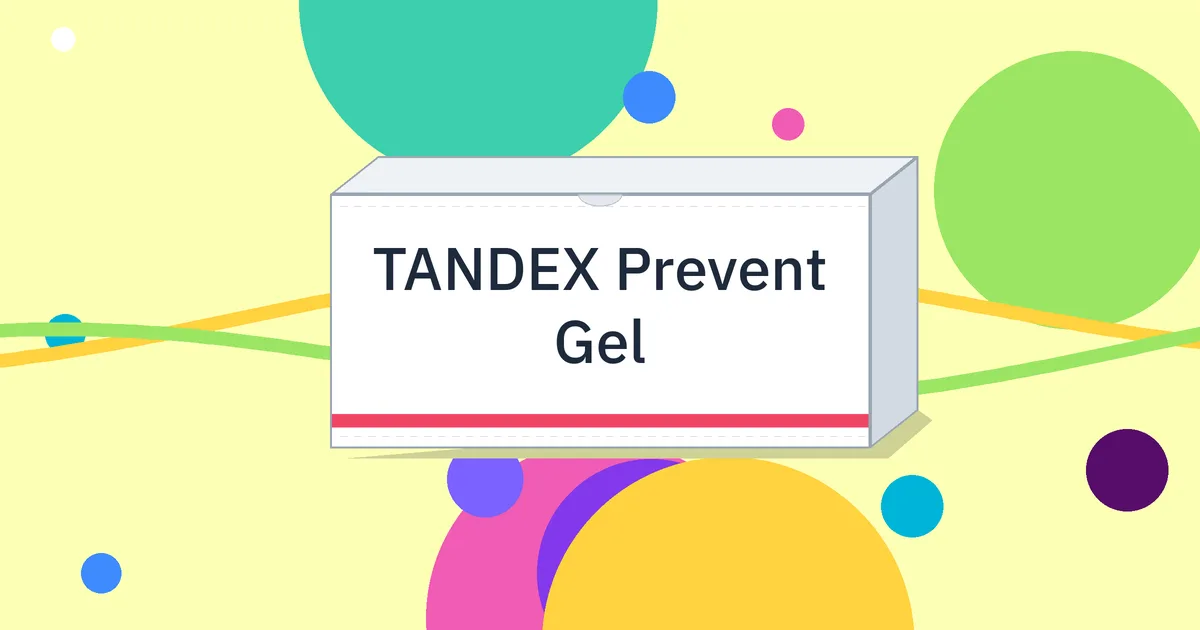 Symbolbild: Packung mit der Aufschrift TANDEX Prevent Gel (PZN 12515577) – Verfügbarkeit und Bezug in Apotheken in Frankfurt am Main