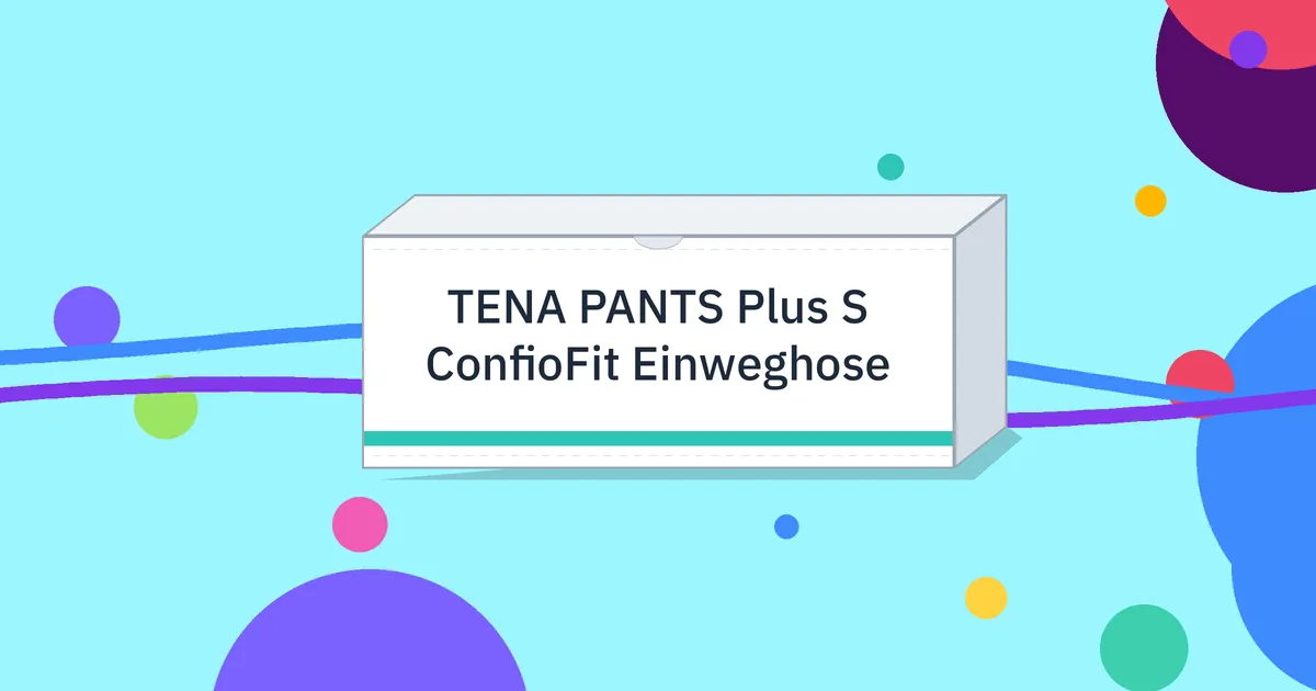 Symbolbild: Packung mit der Aufschrift TENA PANTS Plus S ConfioFit Einweghose (PZN 07515486) – Verfügbarkeit und Bezug in Apotheken in Frankfurt am Main