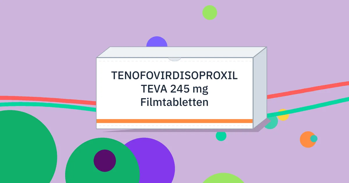 Symbolbild: Packung mit der Aufschrift TENOFOVIRDISOPROXIL TEVA 245 mg Filmtabletten (PZN 18022806) – Verfügbarkeit und Bezug in Apotheken in Frankfurt am Main