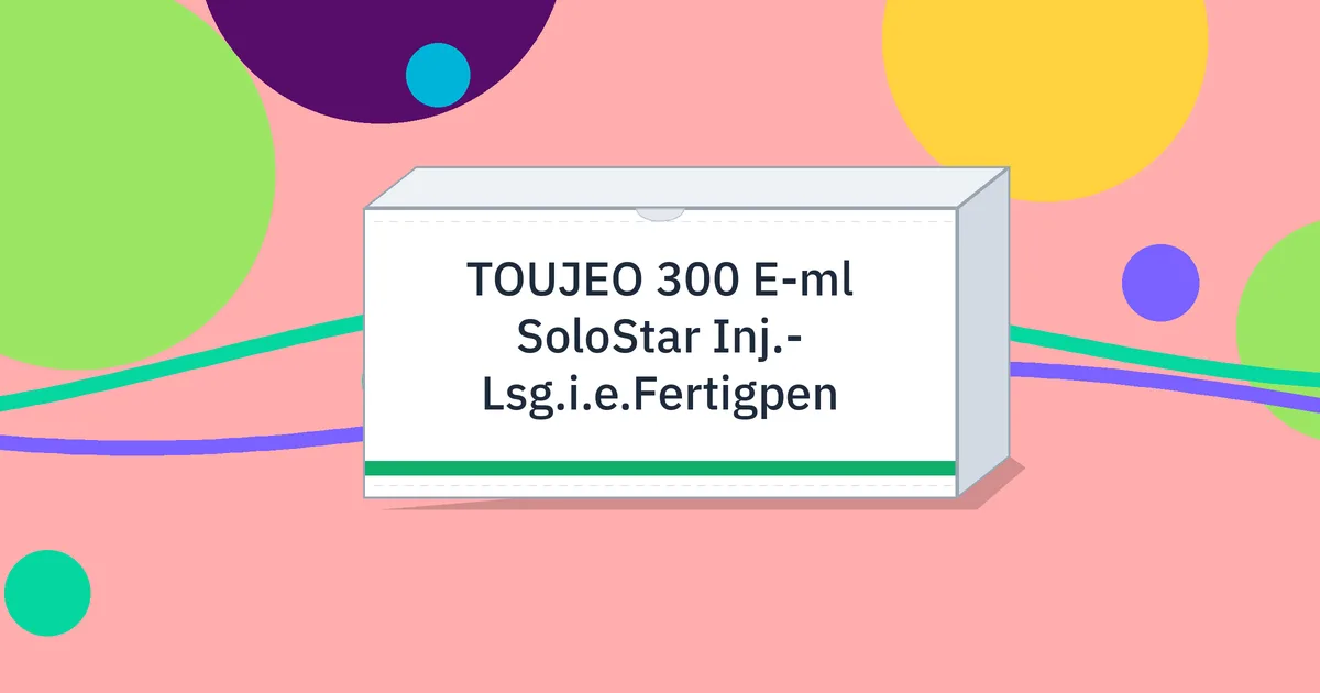 Symbolbild: Packung mit der Aufschrift TOUJEO 300 E-ml SoloStar Inj.-Lsg.i.e.Fertigpen (PZN 12671886) – Verfügbarkeit und Bezug in Apotheken in Frankfurt am Main