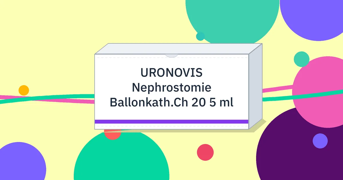 Symbolbild: Packung mit der Aufschrift URONOVIS Nephrostomie Ballonkath.Ch 20 5 ml (PZN 00796364) – Verfügbarkeit und Bezug in Apotheken in Frankfurt am Main