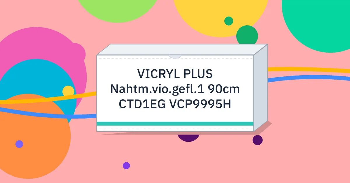 Symbolbild: Packung mit der Aufschrift VICRYL PLUS Nahtm.vio.gefl.1 90cm CTD1EG VCP9995H (PZN 20913903) – Verfügbarkeit und Bezug in Apotheken in Frankfurt am Main