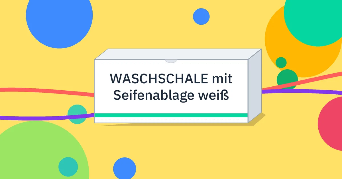 Symbolbild: Packung mit der Aufschrift WASCHSCHALE mit Seifenablage weiß (PZN 00915248) – Verfügbarkeit und Bezug in Apotheken in Frankfurt am Main