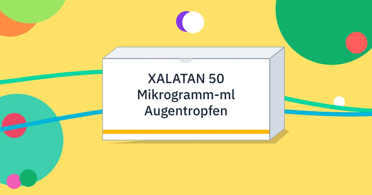 Symbolbild: Packung mit der Aufschrift XALATAN 50 Mikrogramm-ml Augentropfen (PZN 00721136) – Verfügbarkeit und Bezug in Apotheken in Frankfurt am Main