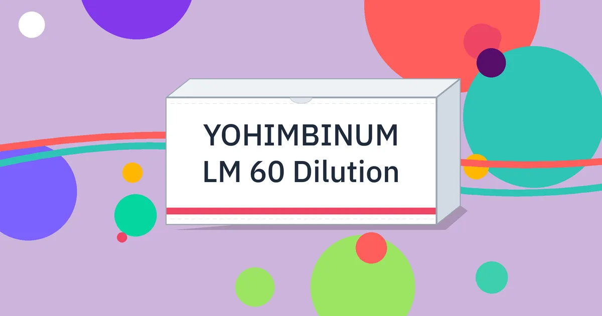 Symbolbild: Packung mit der Aufschrift YOHIMBINUM LM 60 Dilution (PZN 13286512) – Verfügbarkeit und Bezug in Apotheken in Frankfurt am Main