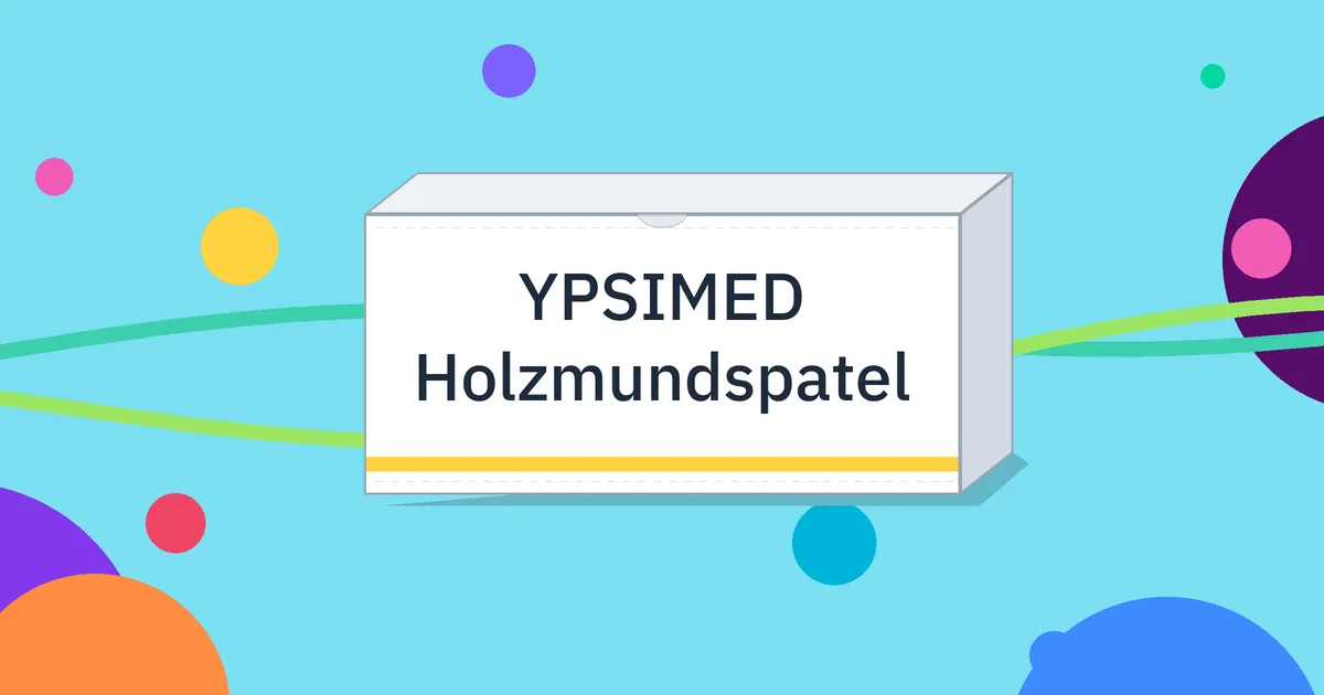 Symbolbild: Packung mit der Aufschrift YPSIMED Holzmundspatel (PZN 12603637) – Verfügbarkeit und Bezug in Apotheken in Frankfurt am Main