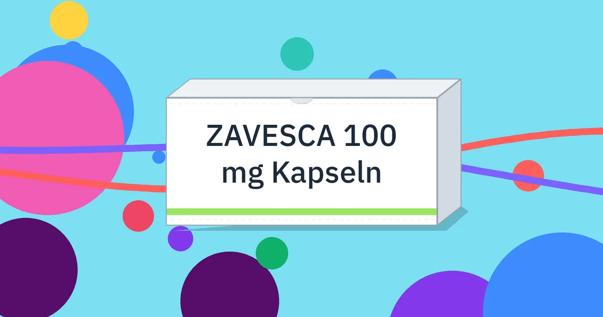 Symbolbild: Packung mit der Aufschrift ZAVESCA 100 mg Kapseln (PZN 19485773) – Verfügbarkeit und Bezug in Apotheken in Frankfurt am Main