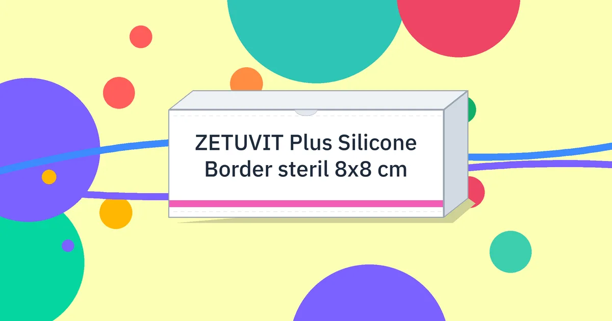 Symbolbild: Packung mit der Aufschrift ZETUVIT Plus Silicone Border steril 8x8 cm (PZN 20120367) – Verfügbarkeit und Bezug in Apotheken in Frankfurt am Main