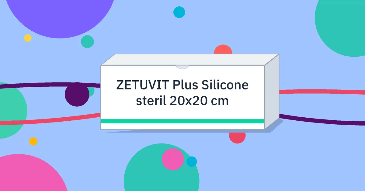 Symbolbild: Packung mit der Aufschrift ZETUVIT Plus Silicone steril 20x20 cm (PZN 19704637) – Verfügbarkeit und Bezug in Apotheken in Frankfurt am Main