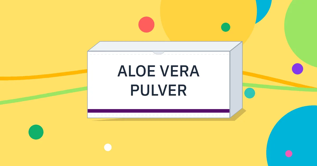 Symbolbild: Packung mit der Aufschrift ALOE VERA PULVER (PZN 17951679) – Verfügbarkeit und Bezug in Apotheken in Frankfurt am Main