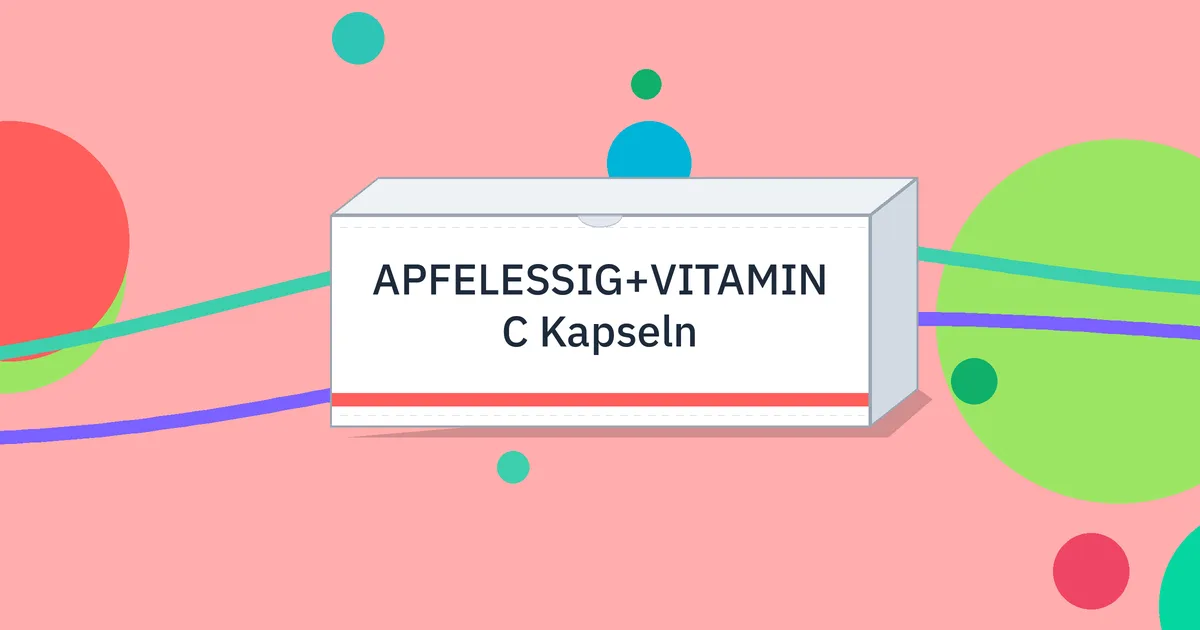 Symbolbild: Packung mit der Aufschrift APFELESSIG+VITAMIN C Kapseln (PZN 00694221) – Verfügbarkeit und Bezug in Apotheken in Frankfurt am Main