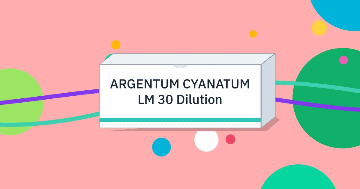 Symbolbild: Packung mit der Aufschrift ARGENTUM CYANATUM LM 30 Dilution (PZN 13390801) – Verfügbarkeit und Bezug in Apotheken in Frankfurt am Main