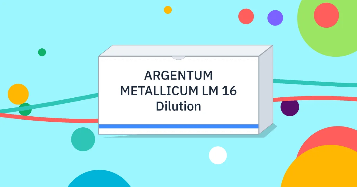Symbolbild: Packung mit der Aufschrift ARGENTUM METALLICUM LM 16 Dilution (PZN 12767824) – Verfügbarkeit und Bezug in Apotheken in Frankfurt am Main