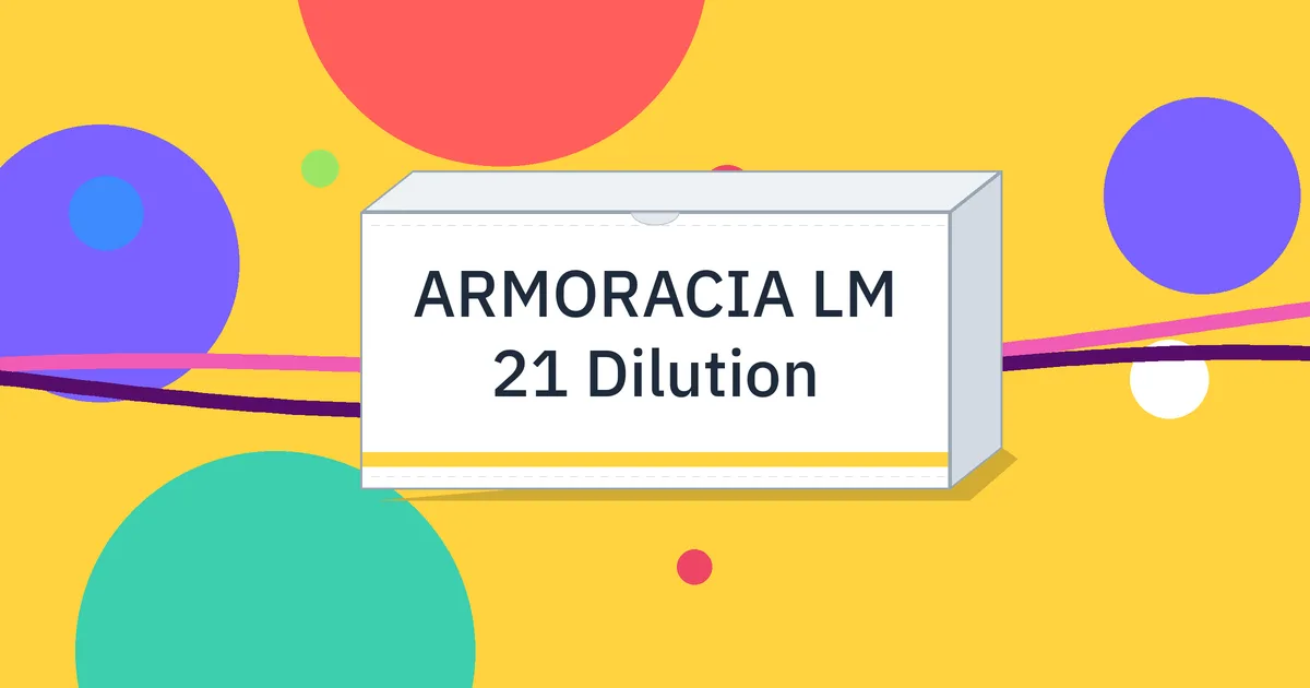 Symbolbild: Packung mit der Aufschrift ARMORACIA LM 21 Dilution (PZN 13393515) – Verfügbarkeit und Bezug in Apotheken in Frankfurt am Main
