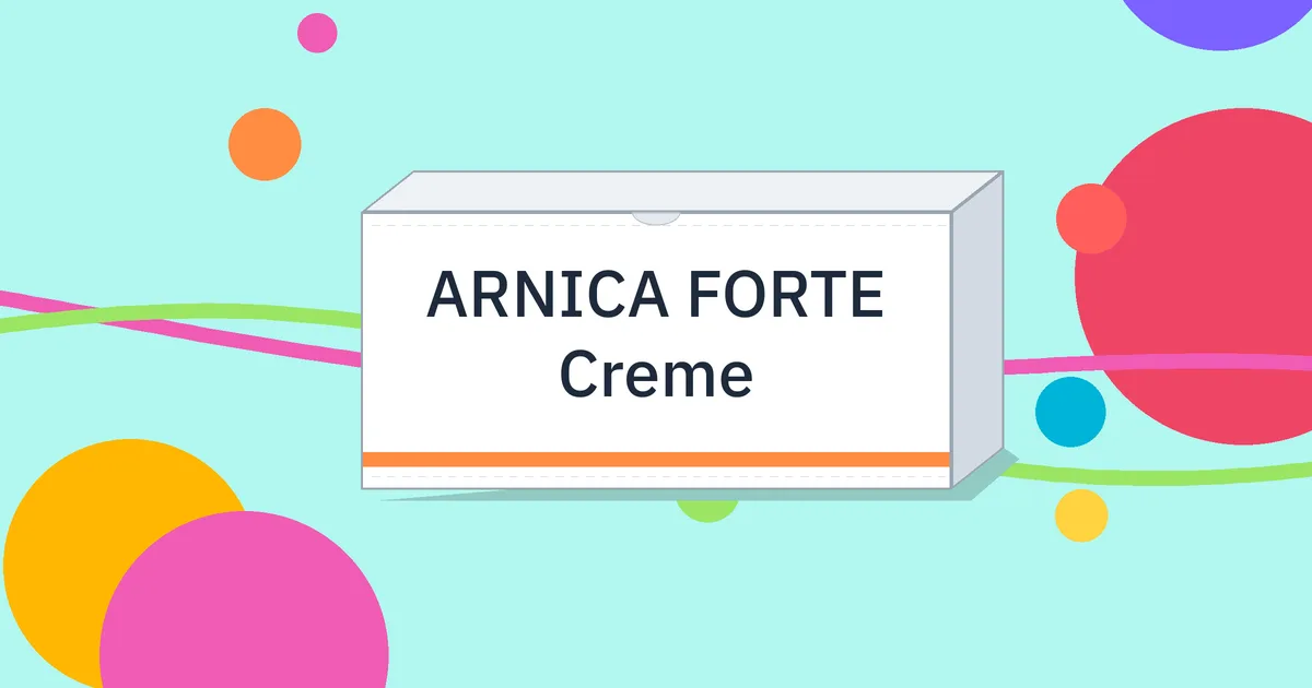 Symbolbild: Packung mit der Aufschrift ARNICA FORTE Creme (PZN 18710972) – Verfügbarkeit und Bezug in Apotheken in Frankfurt am Main