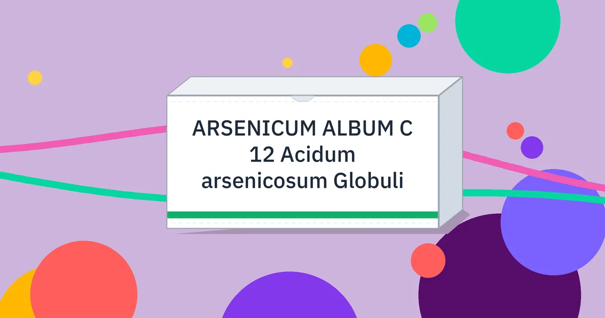 Symbolbild: Packung mit der Aufschrift ARSENICUM ALBUM C 12 Acidum arsenicosum Globuli (PZN 20785552) – Verfügbarkeit und Bezug in Apotheken in Frankfurt am Main