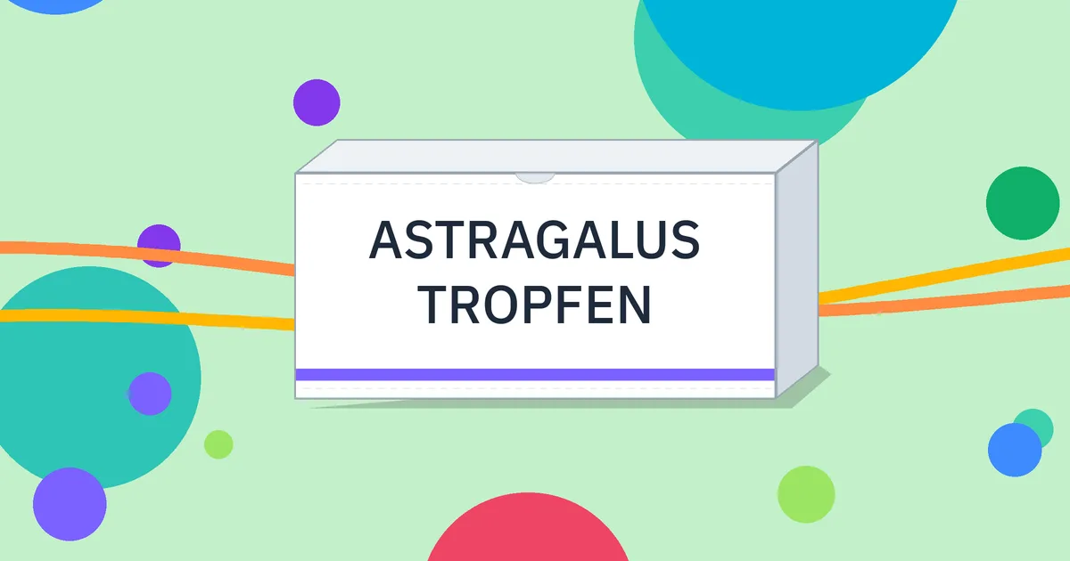 Symbolbild: Packung mit der Aufschrift ASTRAGALUS TROPFEN (PZN 14310678) – Verfügbarkeit und Bezug in Apotheken in Frankfurt am Main