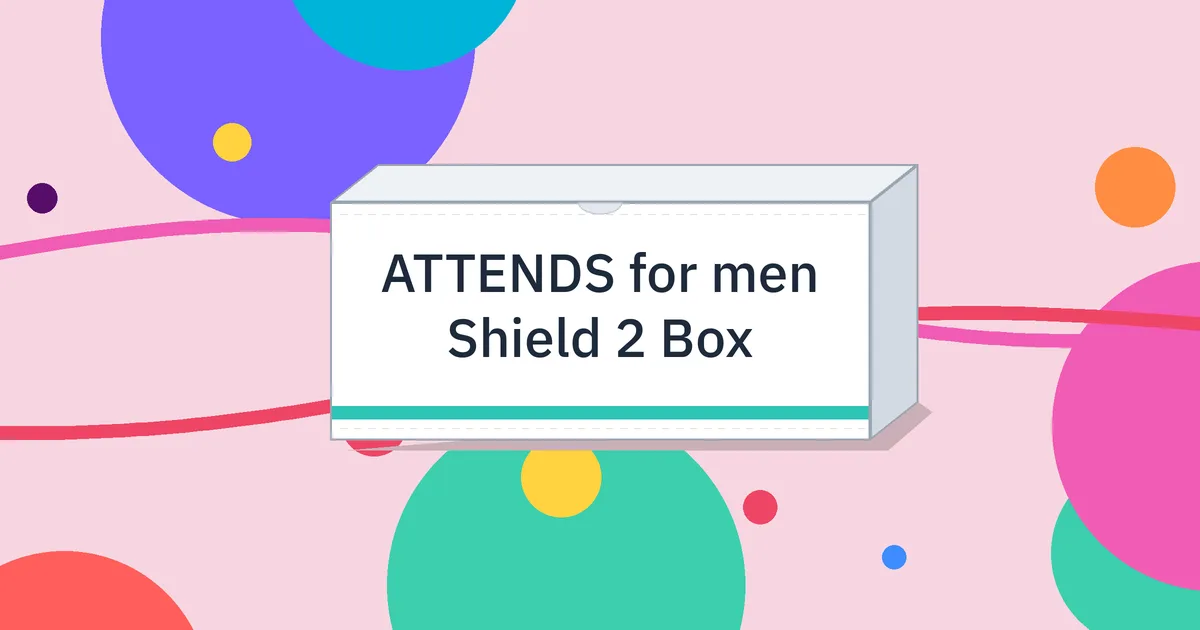 Symbolbild: Packung mit der Aufschrift ATTENDS for men Shield 2 Box (PZN 11381324) – Verfügbarkeit und Bezug in Apotheken in Frankfurt am Main