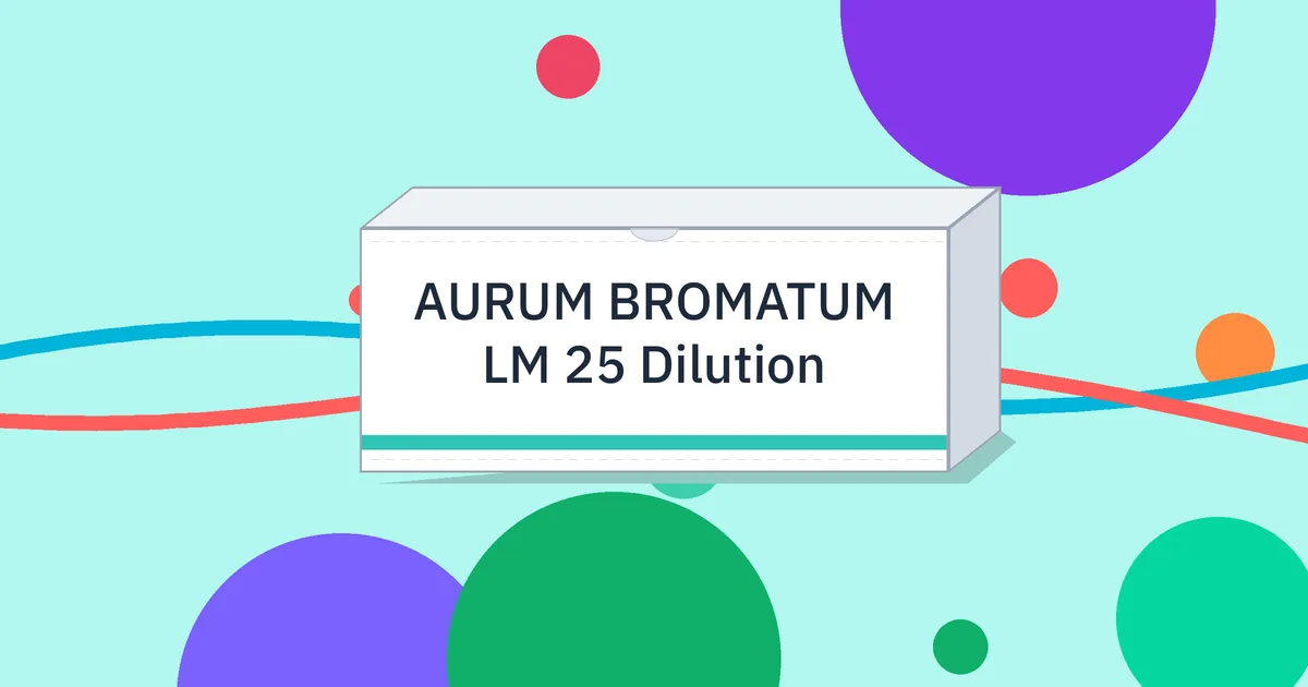 Symbolbild: Packung mit der Aufschrift AURUM BROMATUM LM 25 Dilution (PZN 12783935) – Verfügbarkeit und Bezug in Apotheken in Frankfurt am Main