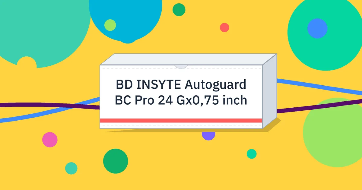 Symbolbild: Packung mit der Aufschrift BD INSYTE Autoguard BC Pro 24 Gx0,75 inch (PZN 17517641) – Verfügbarkeit und Bezug in Apotheken in Frankfurt am Main