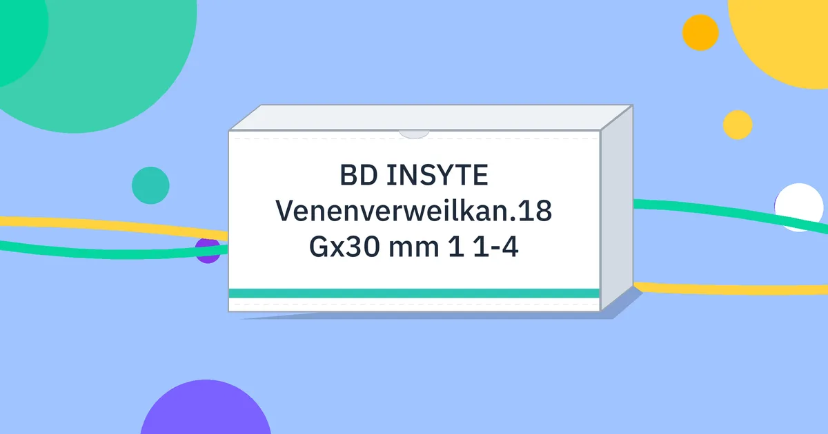 Symbolbild: Packung mit der Aufschrift BD INSYTE Venenverweilkan.18 Gx30 mm 1 1-4 (PZN 07546334) – Verfügbarkeit und Bezug in Apotheken in Frankfurt am Main