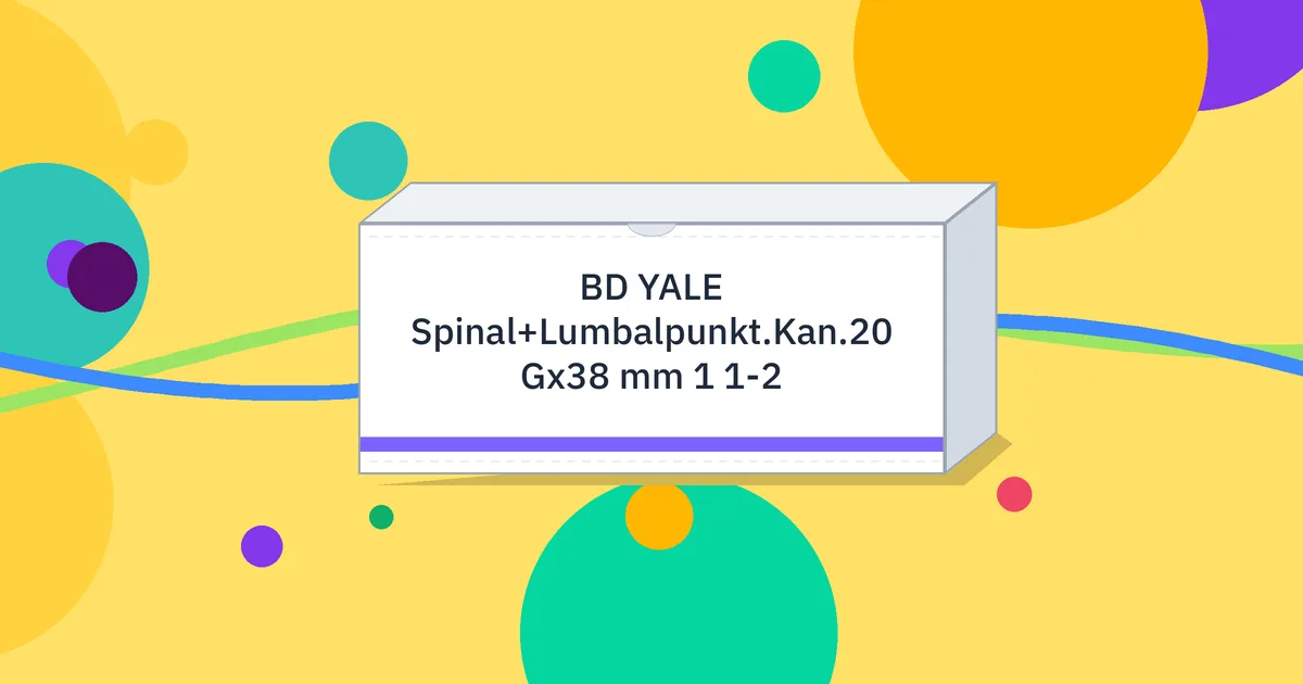 Symbolbild: Packung mit der Aufschrift BD YALE Spinal+Lumbalpunkt.Kan.20 Gx38 mm 1 1-2 (PZN 07545949) – Verfügbarkeit und Bezug in Apotheken in Frankfurt am Main