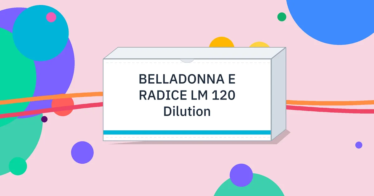 Symbolbild: Packung mit der Aufschrift BELLADONNA E RADICE LM 120 Dilution (PZN 13381877) – Verfügbarkeit und Bezug in Apotheken in Frankfurt am Main