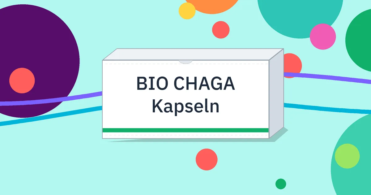 Symbolbild: Packung mit der Aufschrift BIO CHAGA Kapseln (PZN 10790233) – Verfügbarkeit und Bezug in Apotheken in Frankfurt am Main