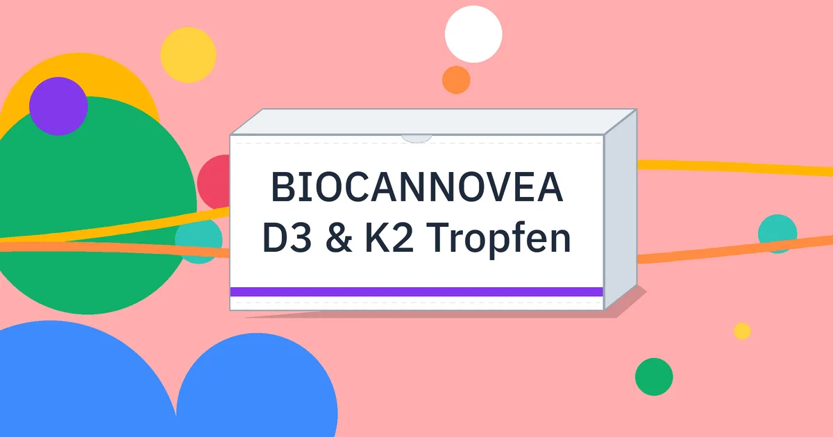 Symbolbild: Packung mit der Aufschrift BIOCANNOVEA D3 & K2 Tropfen (PZN 17852003) – Verfügbarkeit und Bezug in Apotheken in Frankfurt am Main