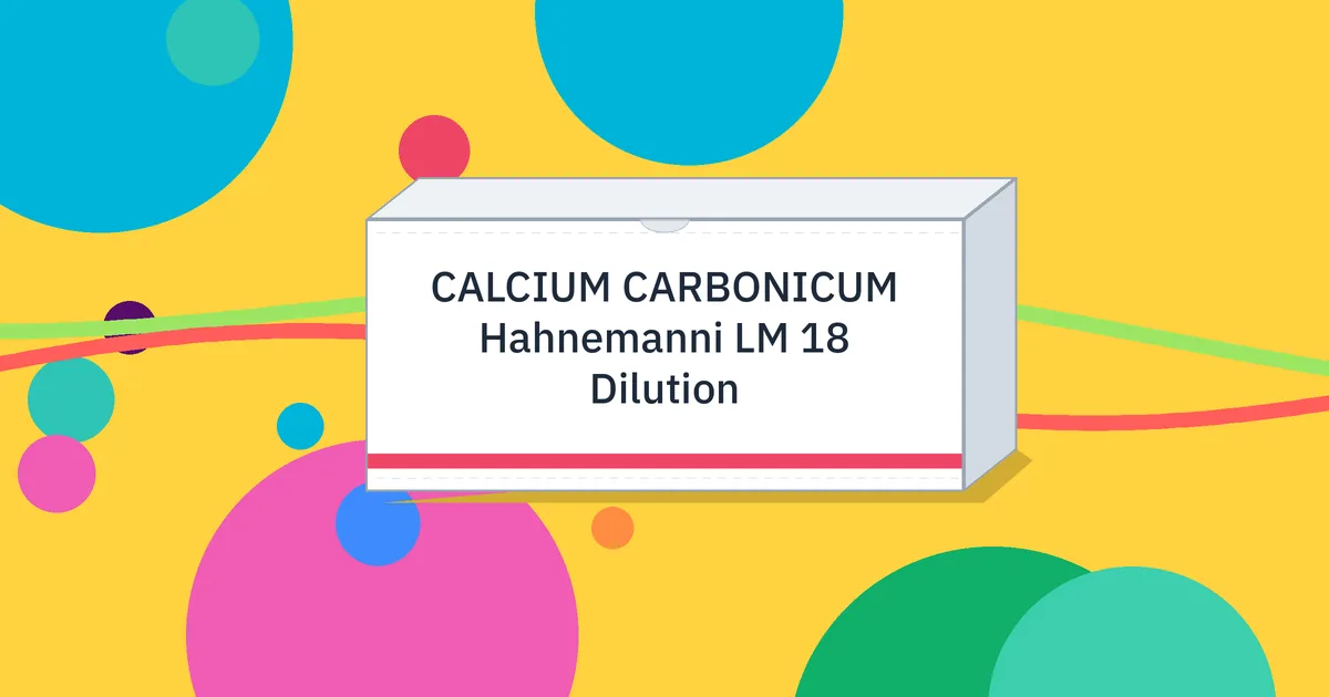 Symbolbild: Packung mit der Aufschrift CALCIUM CARBONICUM Hahnemanni LM 18 Dilution (PZN 07539423) – Verfügbarkeit und Bezug in Apotheken in Frankfurt am Main