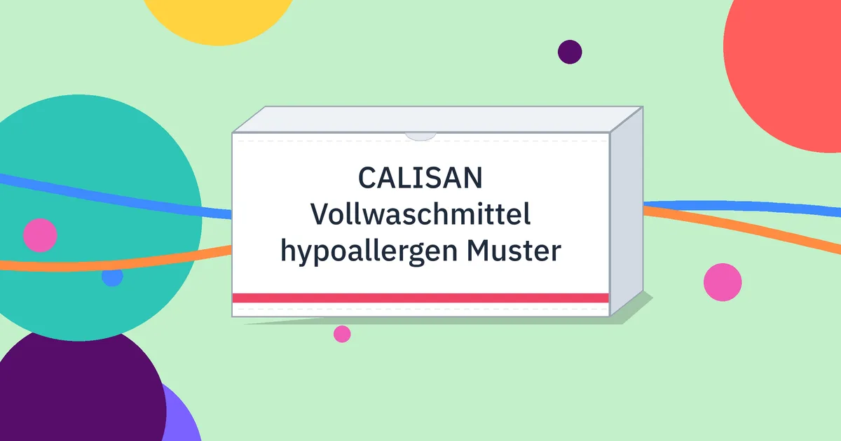 Symbolbild: Packung mit der Aufschrift CALISAN Vollwaschmittel hypoallergen Muster (PZN 09225485) – Verfügbarkeit und Bezug in Apotheken in Frankfurt am Main