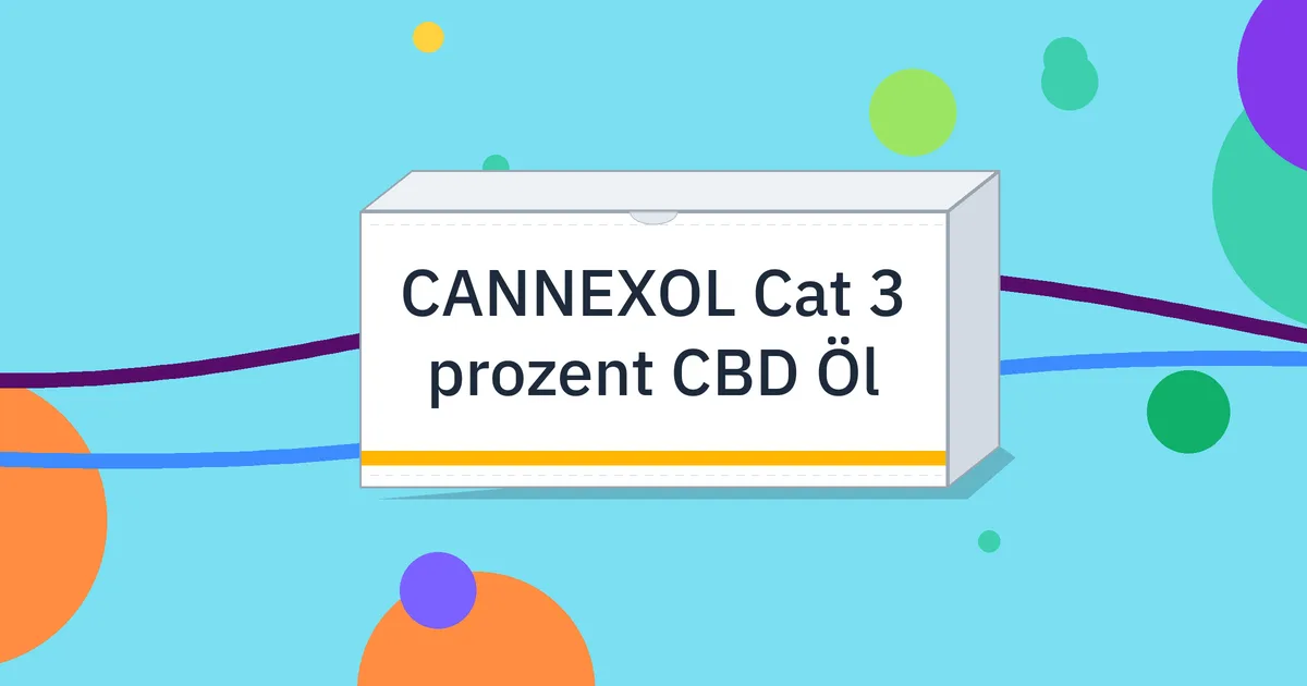 Symbolbild: Packung mit der Aufschrift CANNEXOL Cat 3 prozent CBD Öl (PZN 18376065) – Verfügbarkeit und Bezug in Apotheken in Frankfurt am Main