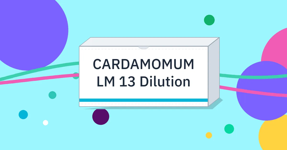 Symbolbild: Packung mit der Aufschrift CARDAMOMUM LM 13 Dilution (PZN 13429615) – Verfügbarkeit und Bezug in Apotheken in Frankfurt am Main