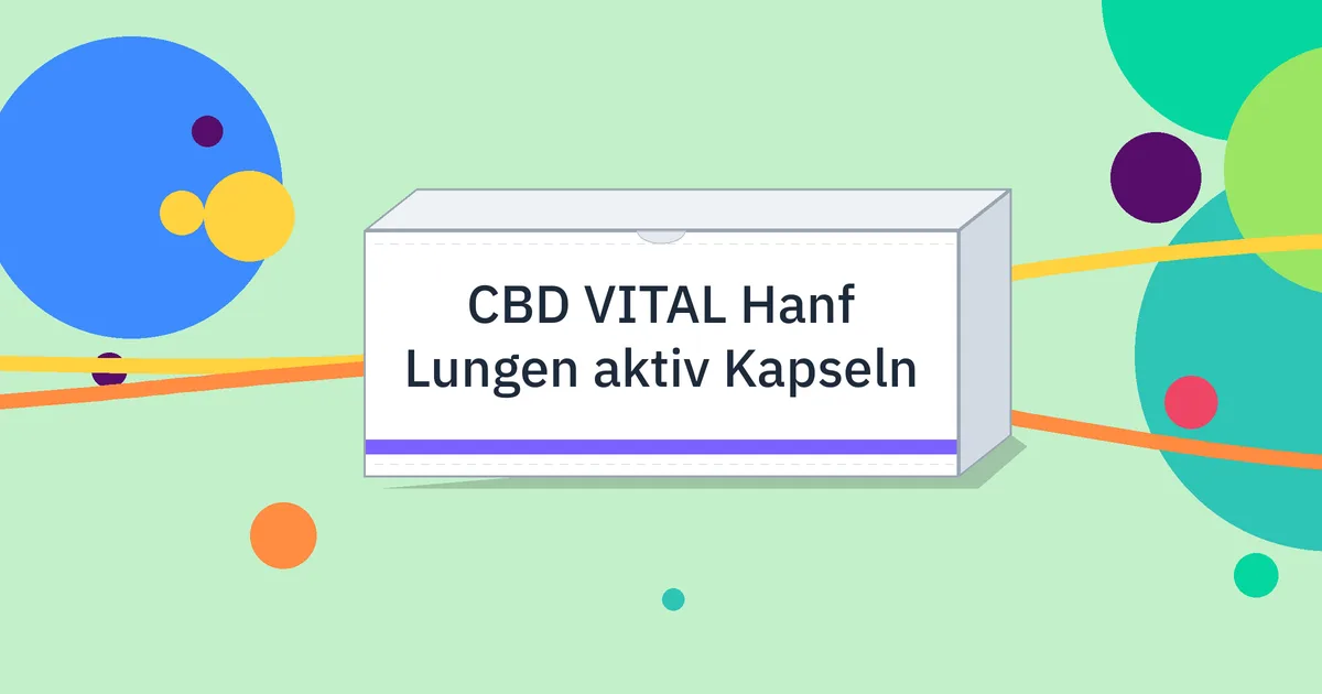 Symbolbild: Packung mit der Aufschrift CBD VITAL Hanf Lungen aktiv Kapseln (PZN 19647402) – Verfügbarkeit und Bezug in Apotheken in Frankfurt am Main
