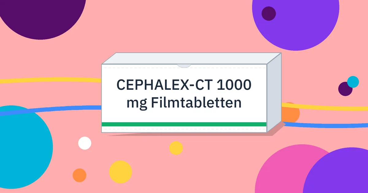 Symbolbild: Packung mit der Aufschrift CEPHALEX-CT 1000 mg Filmtabletten (PZN 03820324) – Verfügbarkeit und Bezug in Apotheken in Frankfurt am Main