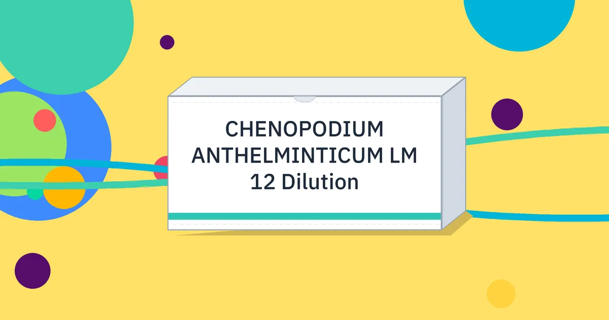 Symbolbild: Packung mit der Aufschrift CHENOPODIUM ANTHELMINTICUM LM 12 Dilution (PZN 13440812) – Verfügbarkeit und Bezug in Apotheken in Frankfurt am Main