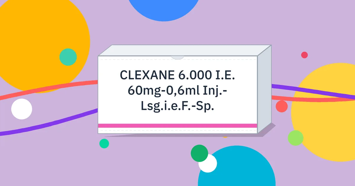 Symbolbild: Packung mit der Aufschrift CLEXANE 6.000 I.E. 60mg-0,6ml Inj.-Lsg.i.e.F.-Sp. (PZN 01244684) – Verfügbarkeit und Bezug in Apotheken in Frankfurt am Main