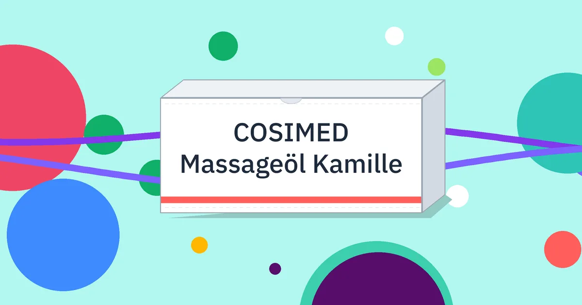 Symbolbild: Packung mit der Aufschrift COSIMED Massageöl Kamille (PZN 15745964) – Verfügbarkeit und Bezug in Apotheken in Frankfurt am Main