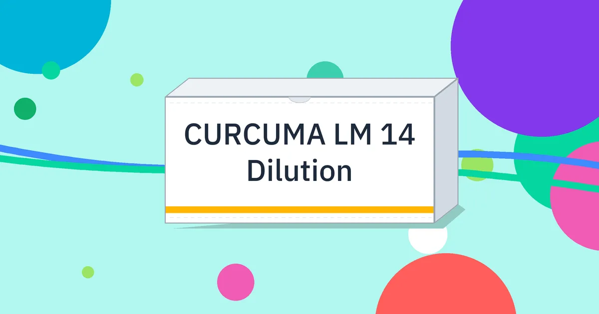 Symbolbild: Packung mit der Aufschrift CURCUMA LM 14 Dilution (PZN 12839989) – Verfügbarkeit und Bezug in Apotheken in Frankfurt am Main