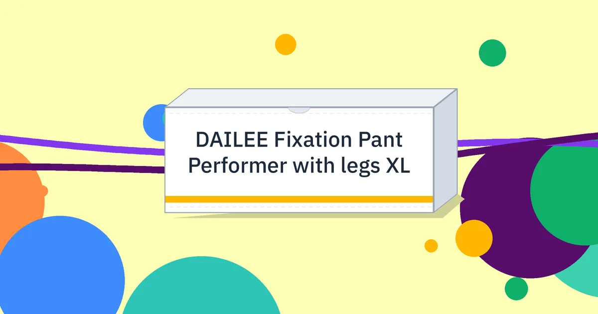 Symbolbild: Packung mit der Aufschrift DAILEE Fixation Pant Performer with legs XL (PZN 13863636) – Verfügbarkeit und Bezug in Apotheken in Frankfurt am Main