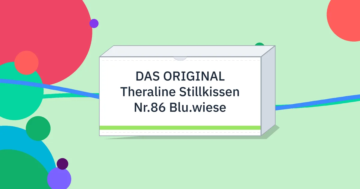 Symbolbild: Packung mit der Aufschrift DAS ORIGINAL Theraline Stillkissen Nr.86 Blu.wiese (PZN 09532000) – Verfügbarkeit und Bezug in Apotheken in Frankfurt am Main