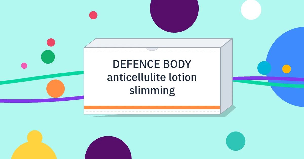 Symbolbild: Packung mit der Aufschrift DEFENCE BODY anticellulite lotion slimming (PZN 11892355) – Verfügbarkeit und Bezug in Apotheken in Frankfurt am Main