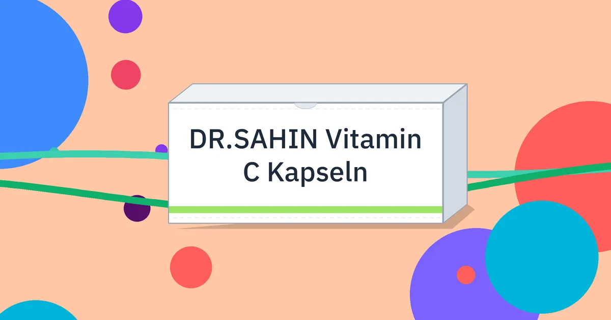 Symbolbild: Packung mit der Aufschrift DR.SAHIN Vitamin C Kapseln (PZN 17983171) – Verfügbarkeit und Bezug in Apotheken in Frankfurt am Main