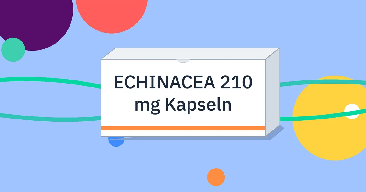Symbolbild: Packung mit der Aufschrift ECHINACEA 210 mg Kapseln (PZN 18215391) – Verfügbarkeit und Bezug in Apotheken in Frankfurt am Main